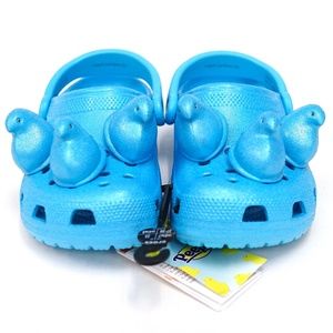 CROCS | Shoes | Peeps X Crocs Blue Classic Clog Slide On Sandal | Poshmark